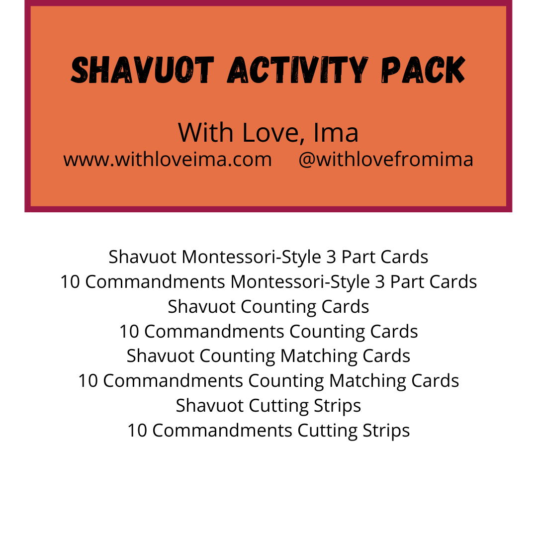Shavuot Activity Pack - With Love, Ima
